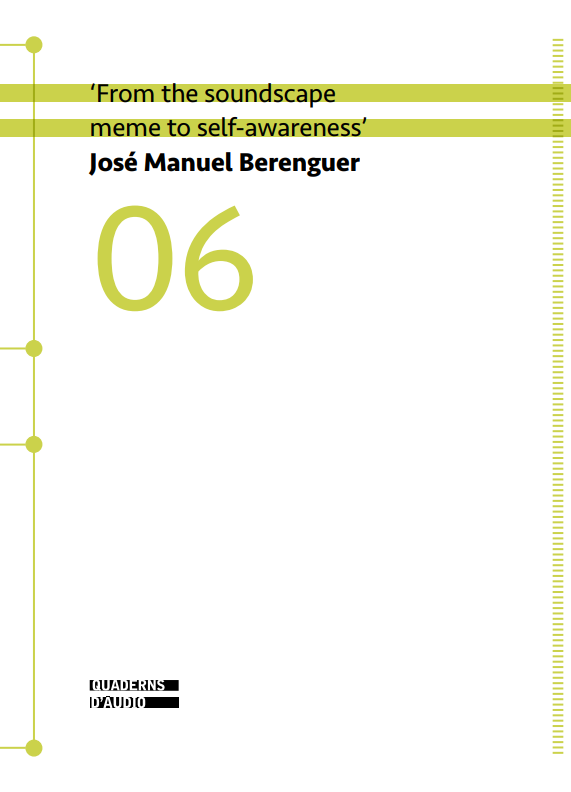 From the soundscape meme to self-awareness | Publication | MACBA Museum ...